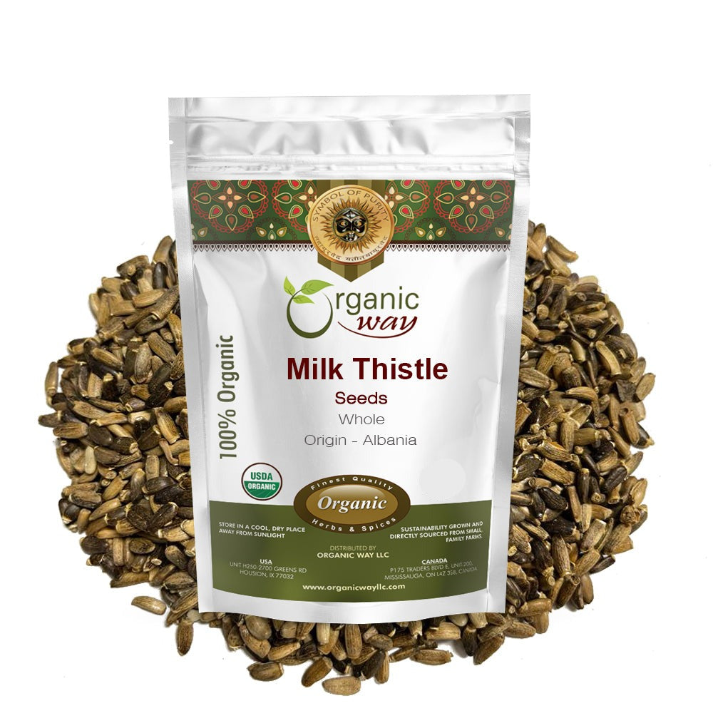 Whole Milk Thistle Seeds (Silybum marianum) - European Wild-Harvest, K ...