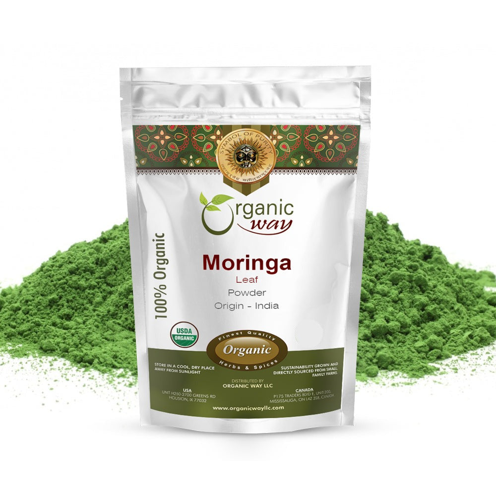 Moringa Leaf Powder - Herbal Tea | Kosher, USDA Certified | Raw, Vegan ...