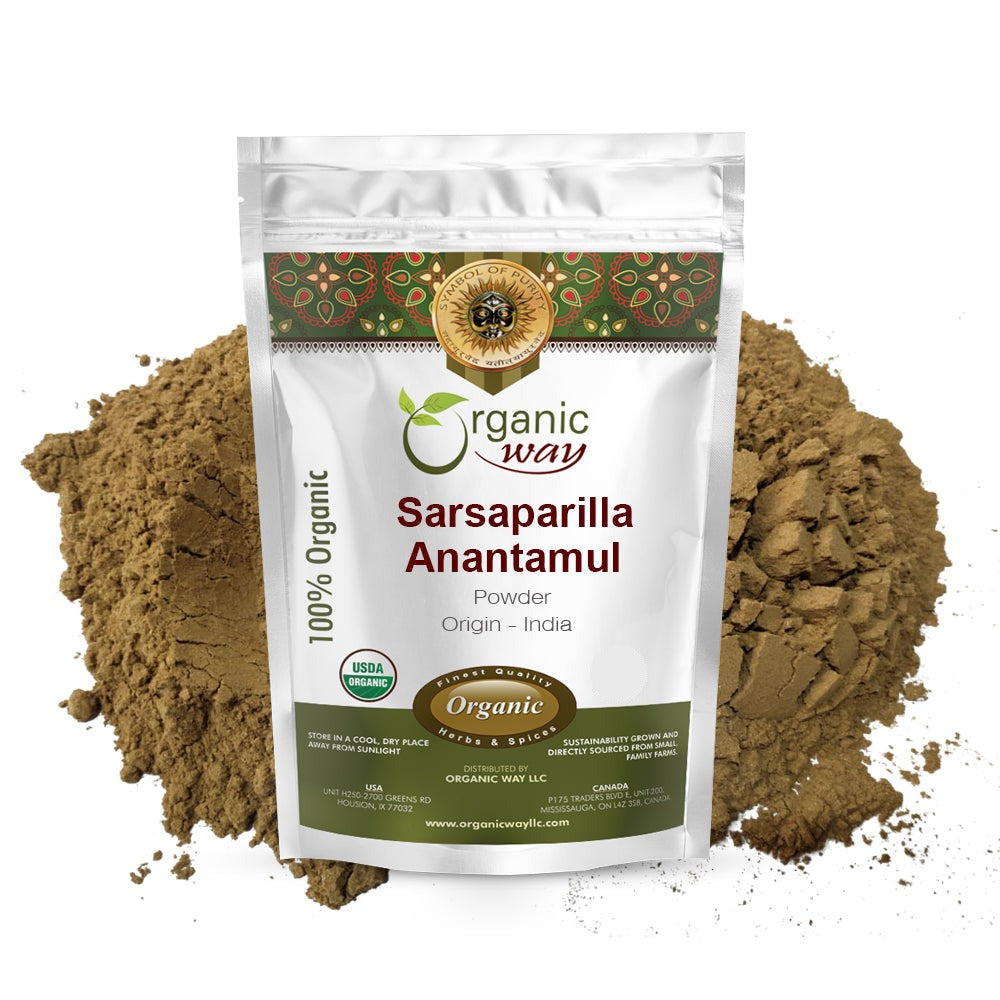 Sarsaparilla/Anantamul Root (Hemidesmus indicus) Powder - Herbal Tea ...